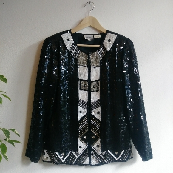 Stenay | Jackets & Coats | Vintage Art Deco Sequin Jacket | Poshmark